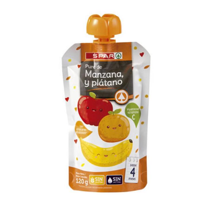 PURE FRUTAS MANZANA PLATANO 120GR - Spar La Palma